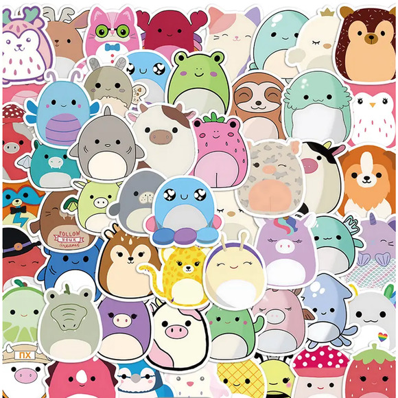No Brand | Design | Squishmallow Plush 5 Piece Sticker Set | Poshmark